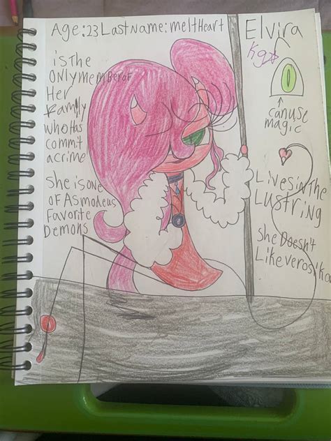 Helluva Boss Oc Elvira Meltheart By Kylieroselily5330 On Deviantart