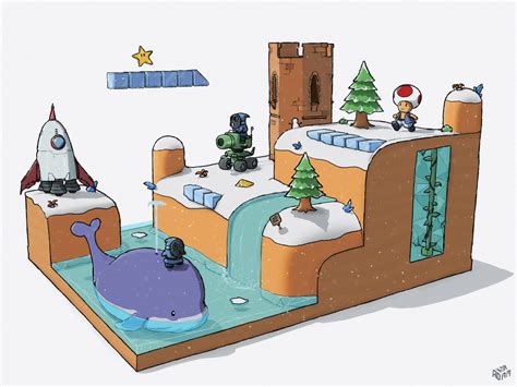 Super Mario Bros 2 Snow World By Akopart On Deviantart