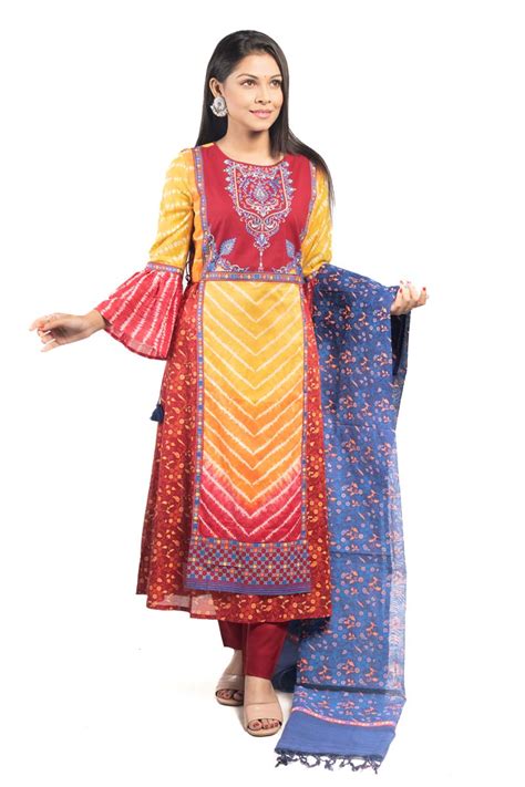 Voile Printed Salwar Kameez Set Kay Kraft