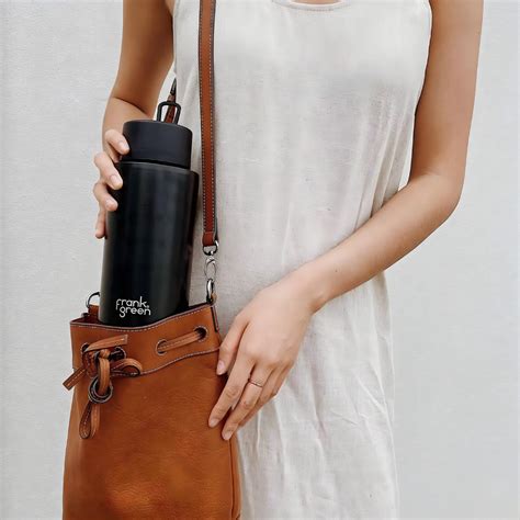 Frank Green Ceramic Drink Bottle 1l Midnight Lunchbox Mini