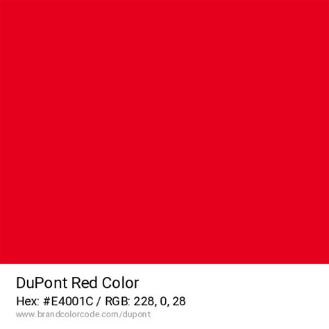 Dupont Brand Color Codes