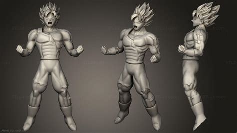 Anime Goku Ssj Anime 0133 3d Stl Model For Cnc