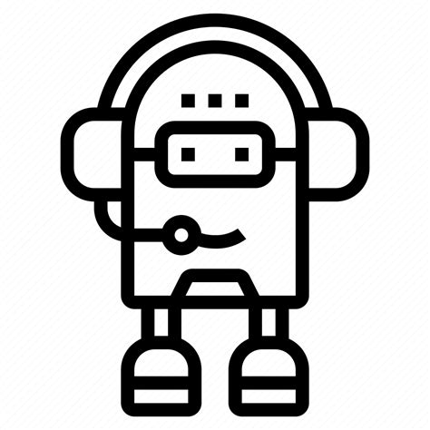 Robot Robotics Artificial Intelligence Supporter Headphone Icon Download On Iconfinder