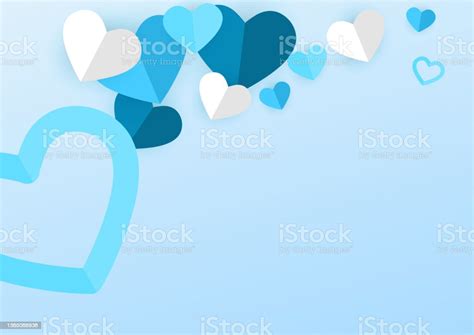 발렌타인 데이 판매 벡터 배너 파란 배경에 하트 요소와 발렌타인 데이 쇼핑 프로모션을위한 판매 할인 텍스트 벡터 그림입니다 2