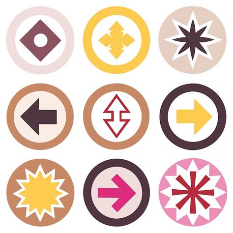 Colección De Iconos Conjunto De Flechas Para Diseño Web Aplicaciones