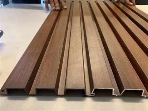 Brown Rectangular Thermo Ash Cladding For Walls Thickness 12mm At Rs