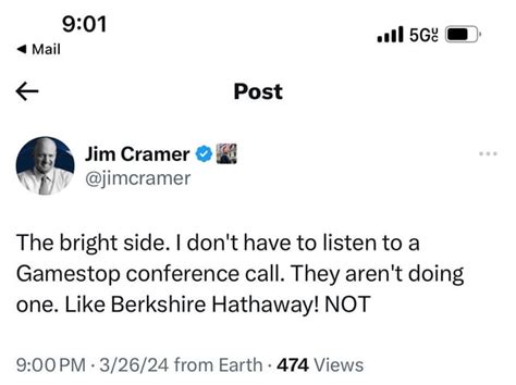 Cramer About Gme Earnings Rgme