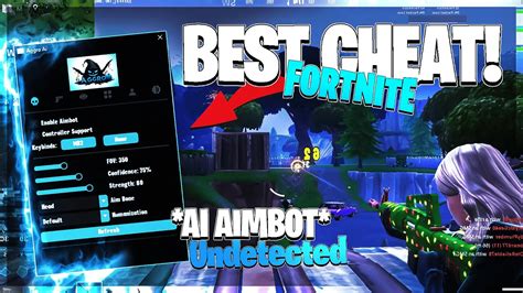 I Used The Best Undetectable Ai Aimbot For Fortnite Fornite Hack Gui Fortnite Ai Aimbot Youtube