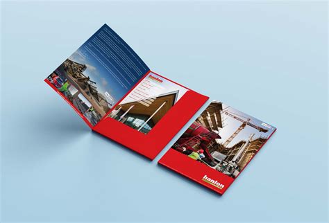 A4 Presentation Folder Design Hanlon Concrete Two Heads Website And Graphic Designers