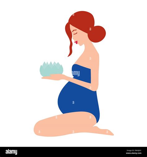 Vector Pregnant Woman Illustration Stock Vector Image And Art Alamy