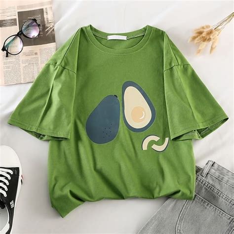 Embroidery Tee Shirt From Peanuts Aesthetic T Shirts Korean Shirts