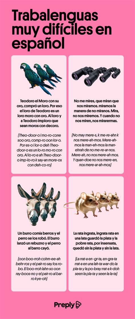 30 trabalenguas en español para practicar pronunciación
