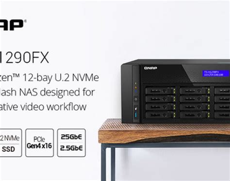 QNAP Launches The TS H1290FX The First Tower U 2 NVMe SATA All Flash