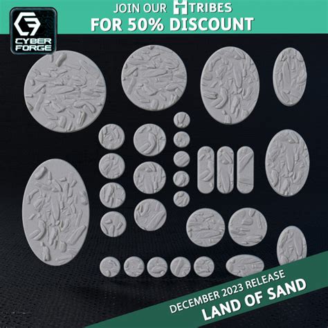 3d Printable Cyber Forge Return To Land Of Sand Bases By Titan Forge