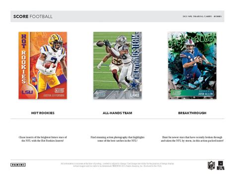 2021 Score Nfl Football Cards