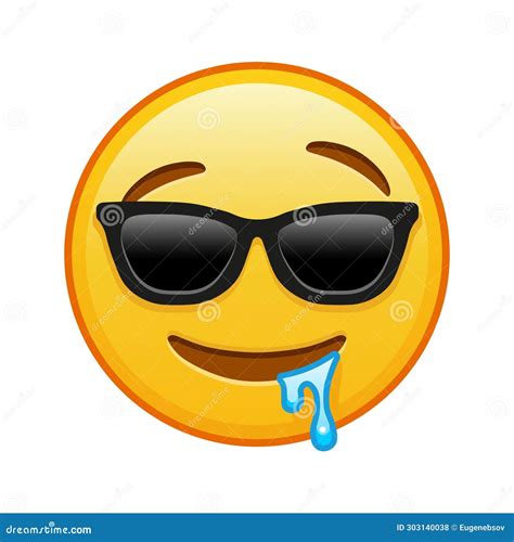 Drooling Yellow Smiley Face Emoticon Happy Drool Expression Cute