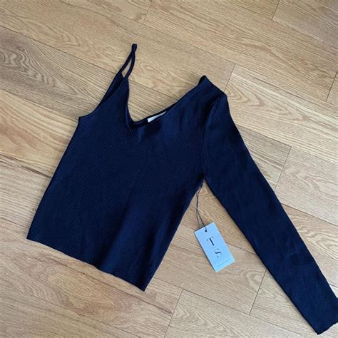 Sexy Twine And String Brand Black Ribbed Top In A Depop