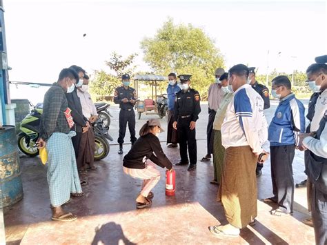 မင်းပြားမြို့၌ မီးဘေးအန္တရာယ် ကြိုတင်ကာကွယ်တားဆီးရေးအတွက် ကွင်းဆင်း