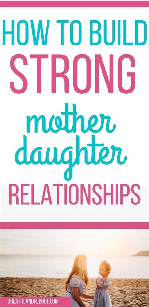 Mother Daughter Relationship Building Artofit