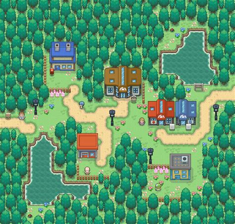 Petalburg City Hoenn Region Cool Pixel Art Pixel Art Games Pixel