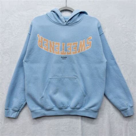 ariana grande x nicopanda blue sweetener hoodie size medium missing