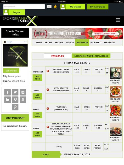 Calculate Carbs Calories Fats And Proteins All From The Click Of A
