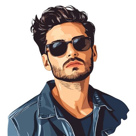 백색 배경 에 고립 된 전문적 인 남자 터 일러스트레이션 프리미엄 Ai 생성 벡터