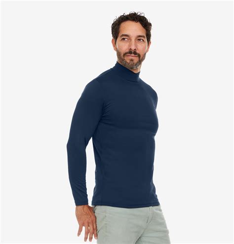 Mens Mock Neck Thermal Top Thermajohn