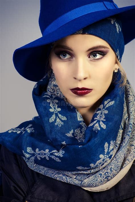 Dramatic Make Up Stock Image Image Of Maroon Glamour 73495053