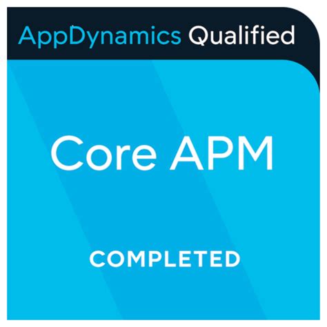 appdynamics qualified core apm credly