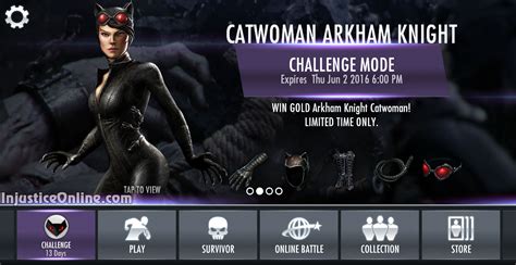 Injustice Gods Among Us Mobile Arkham Knight Catwoman Challenge
