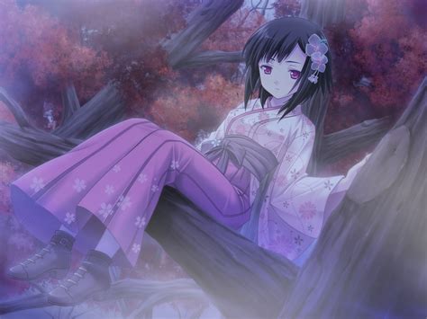 Black Hair Game Cg Japanese Clothes Kimono Kitto Todoku