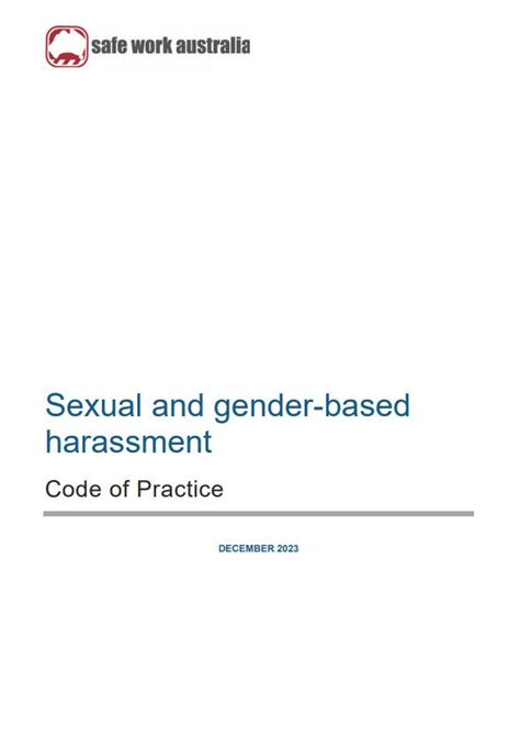 Creating A Safe Workplace Understanding The Model Code Of Practice On Sexual And Gender Based