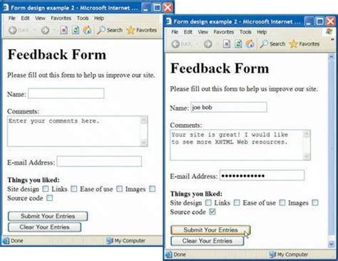 J13 More Complex Xhtml Forms Appendix J Introduction To Xhtml