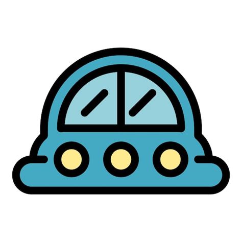 Premium Vector Spaceship Toy Icon Outline Spaceship Toy Vector Icon Color Flat Isolated