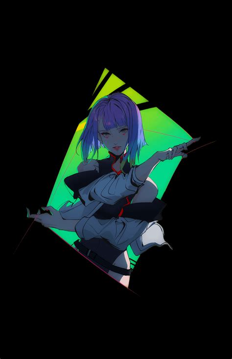 Lucy The Netrunner Cyberpunk Edgerunners [3300x5100] R Amoledbackgrounds