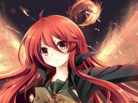 Beautiful Anime Girl With Red Hair 2k Wallpaper Download