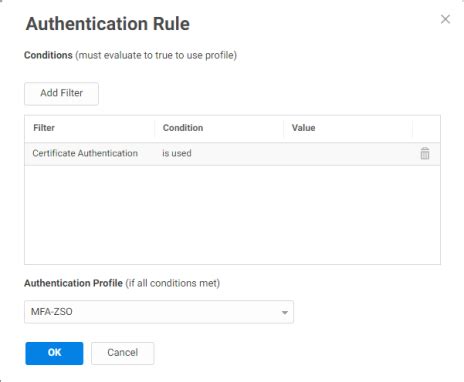 Configure MFA For Certificate Based Authentication