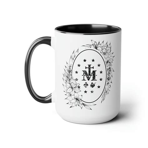 Miraculous Medal Coffee Mug Catholic Coffee Mug Virgin Mary Mug Our
