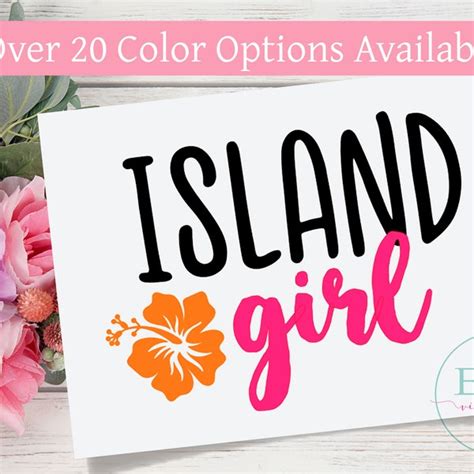 Hawaiian Girl Car Decal Etsy