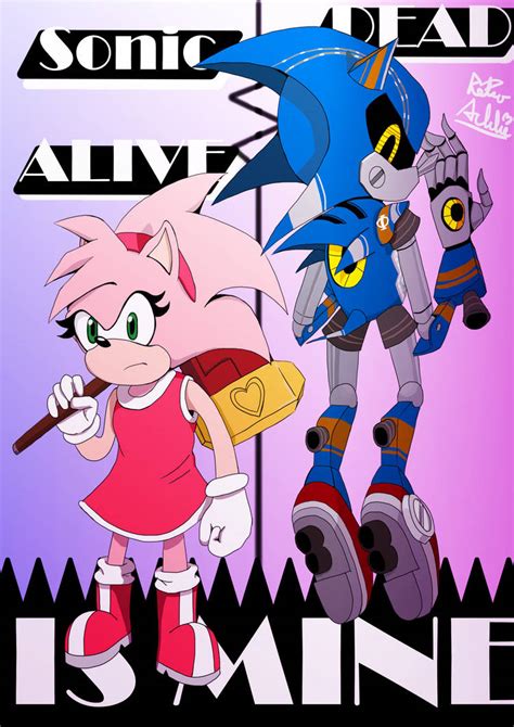 Amy Rose And Phi Metal Sonic By Retroaddie On Deviantart
