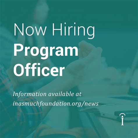 Inasmuch Foundation On Linkedin 📢 Inasmuch Foundation Is Now Hiring A