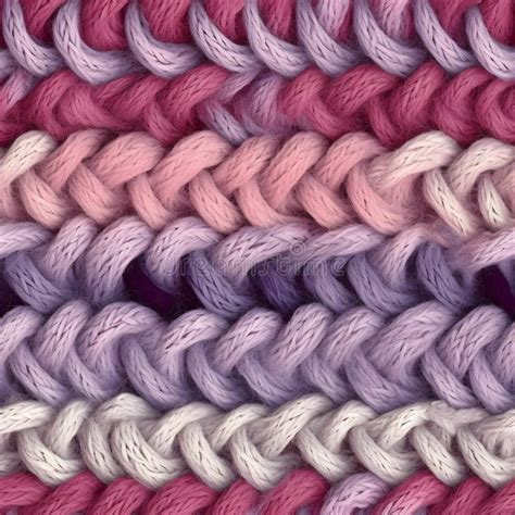 Seamless Texture Of Knitted Colored Wool Material Neural Network