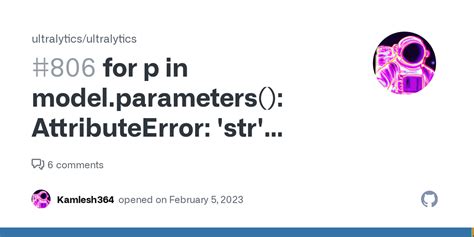 For P In Modelparameters Attributeerror Str Object Has No