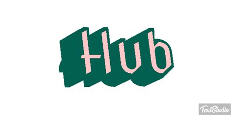 Hub Word Animated  Logo Designs