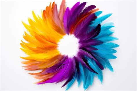 Premium Ai Image A Colorful Feather From The Collection Of Feathers