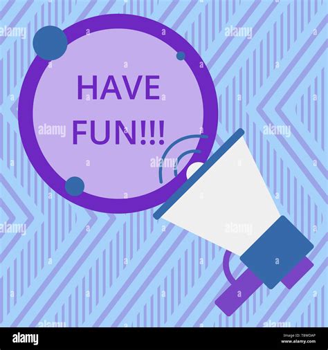 Conceptual Hand Writing Showing Have Fun Concept Meaning Wish Somebody