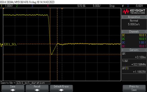 TCA9555 Undershoot Issue In I2C Lines Of TCA9555RGER Interface Forum Interface TI E2E