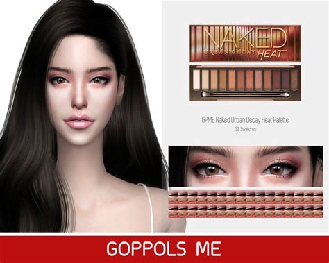 Gpme Naked Urban Decay Heat Palette Sims Sims The Sims Skin