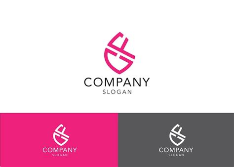 Premium Vector Modern Monogram Initial Letter Cf Logo Design Template